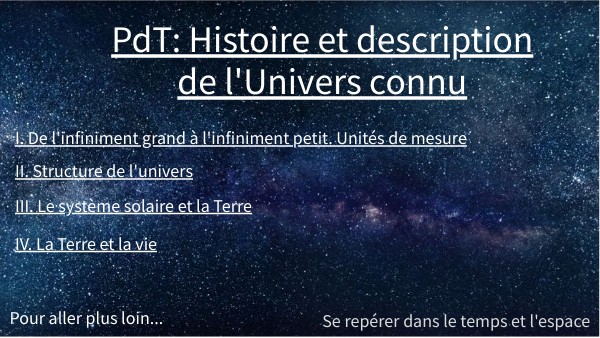 3ème Structure de l'univers | Genially