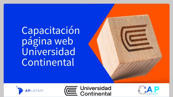 Capacitación pagina continental | Genially