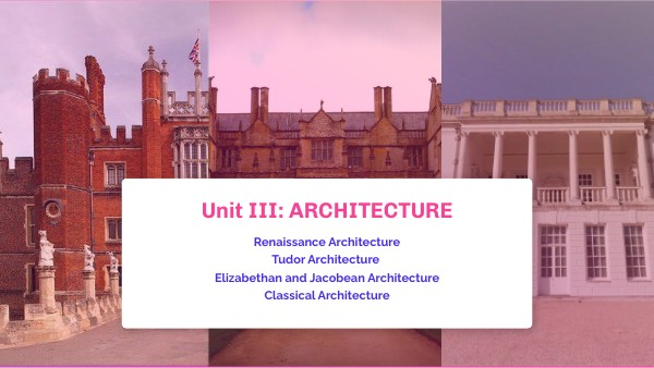 2023 - Unit III: ARCHITECTURE | Genially