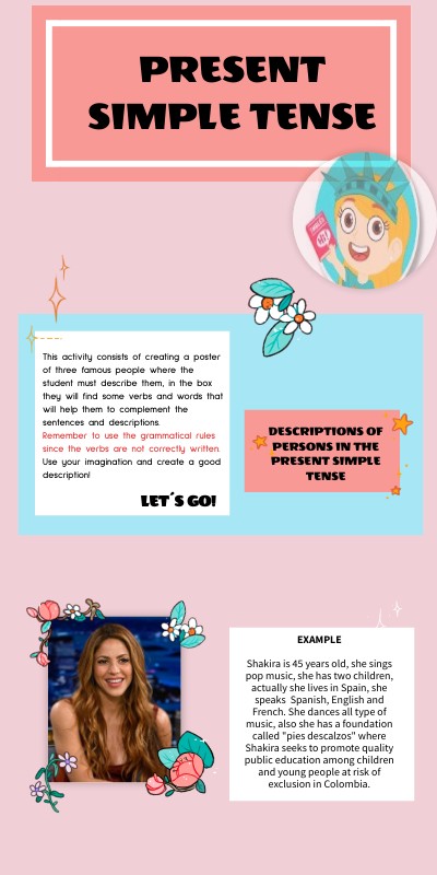 PRESENT SIMPLE - DESCRIBING FAMOUS | Genially