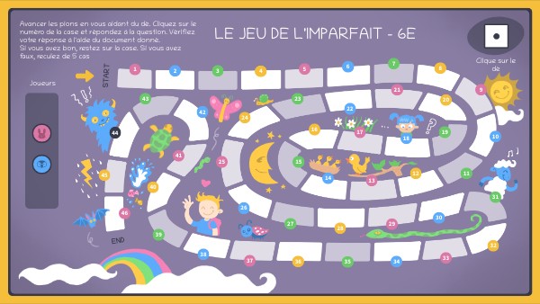 Jeu imparfait de l'indicatif _ 6e | Genially