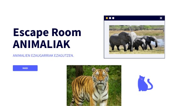 ESCAPE ROOM ANIMALIAK | Genially