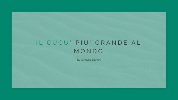 Il cucù più grande al mondo