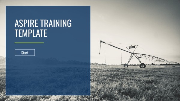 Blue Aspire Training Template