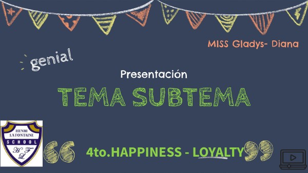 TEMA Y SUBTEMA 4TO. GRADO | Genially