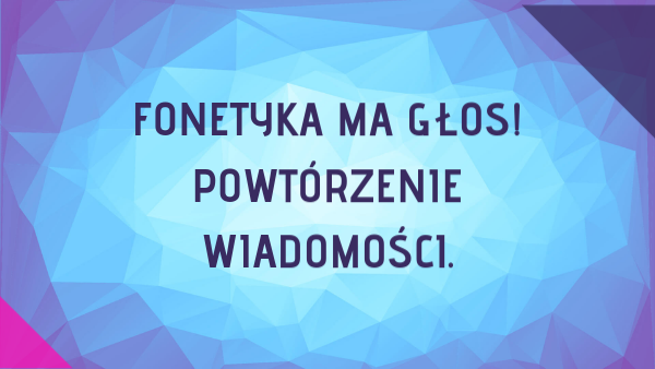 fonetyka | Genially