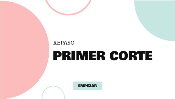 PRIMER CORTE