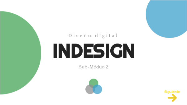 Entorno de trabajo InDesign