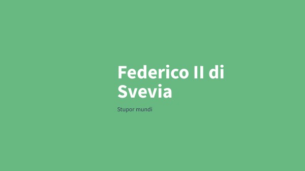 Federico II di Svevia