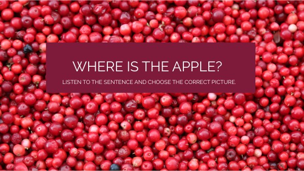 PREPOSITION: WHERE IS THE APPLE? | Genially