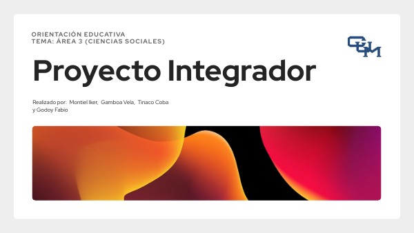 AREA 3 PROYECTO INTEGRADOR | Genially