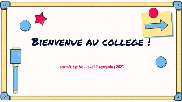 Accueil PP 6e | Genially