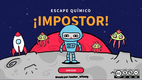 ESCAPE QUÍMICO IMPOSTOR | Genially