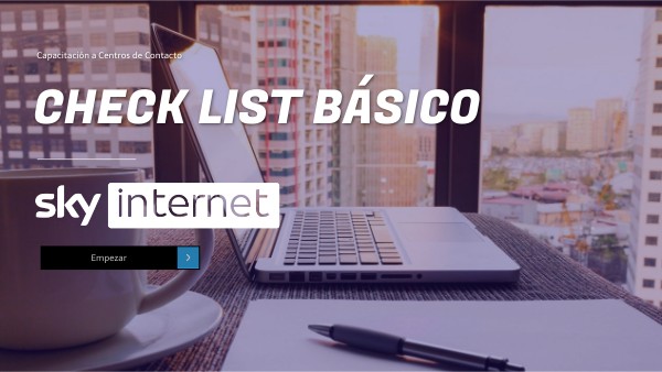 Check List Básico Sky Internet