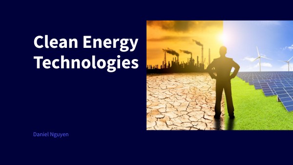 Clean Energy Technologies