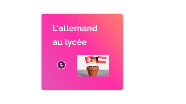 L'allemand au lycée Seconde | Genially