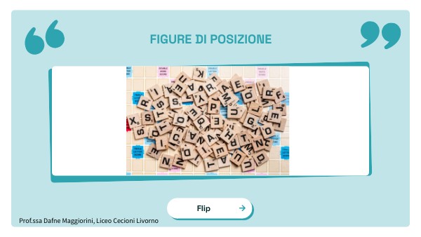 Flashcard figure di posizione