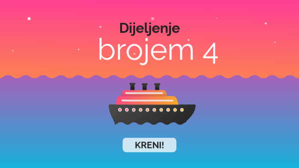Dijeljenje brojem 4 | Genially