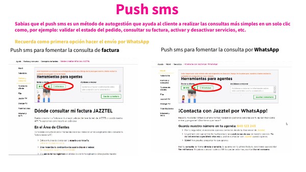 Push sms por WS