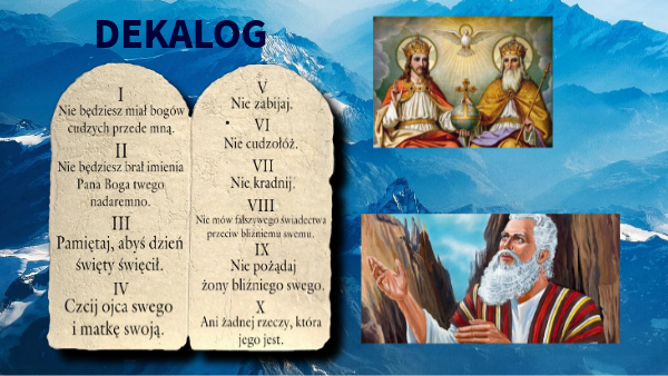 1-3 przykazania dekalogu | Genially