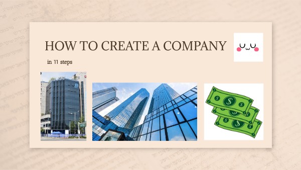 How to create a company
