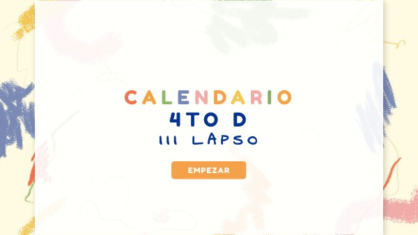 CALENDARIO 4to D