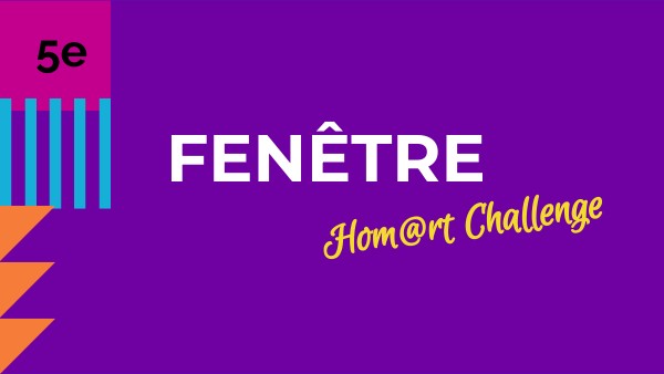 6) Fenêtre 5e | Genially