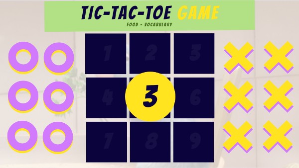 TIC TAC TOE - 6e FOOD | Genially