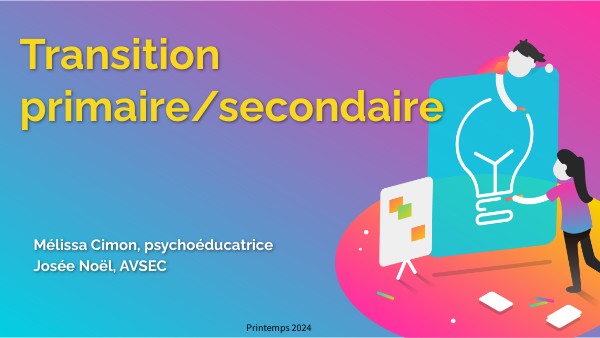 Activité transition | Genially