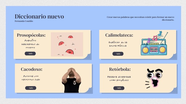 Diccionario nuevo | Genially