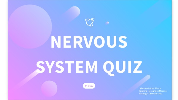 NERVOUS SYSTEM QUIZ | Genially
