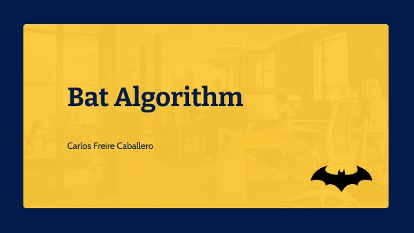BatAlgorithm