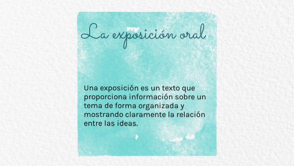 Exposición oral | Genially