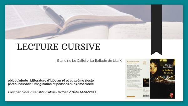 oral lecture cursive | Genially