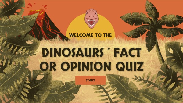LM-1030 Fact or Opinion DINOSAURS QUIZ | Genially
