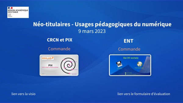 Néotit - PIX - ENT 9 mars 2023 | Genially