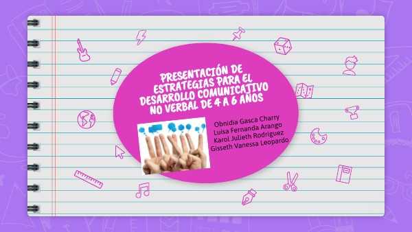 Estrategias para el desarrollo comunicativo no verbal 4 a 6 años | Genially