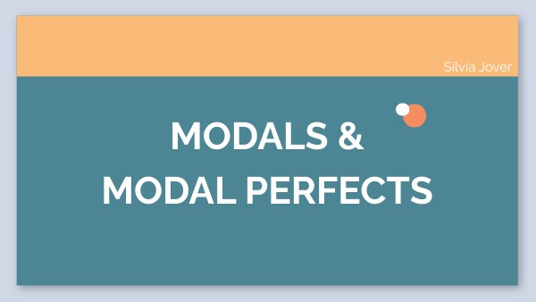 Modals and Modal perfects | Genially
