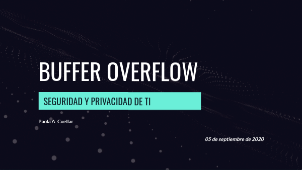 buffer overflow | Genially