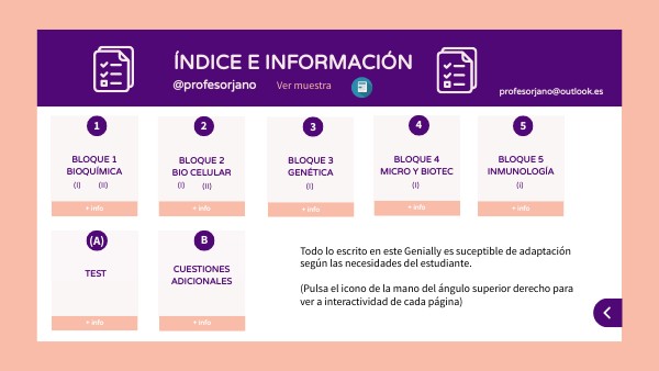 MATERIALES Y PRECIOS BIO 2º BACH | Genially