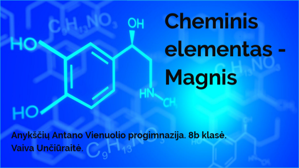 Cheminis elementas - Magnis | Genially
