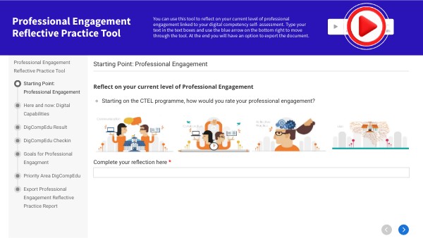 Professional Engagement Reflective Practice Tool