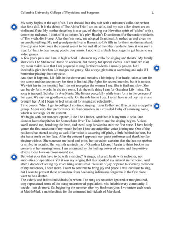 (1) 2 Med School Essays That Admissions Officers Loved
