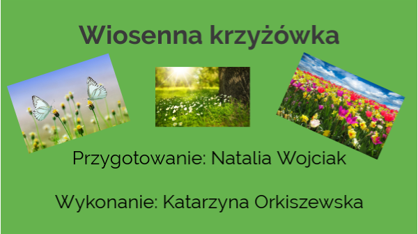 Wiosenna krzyżówka | Genially