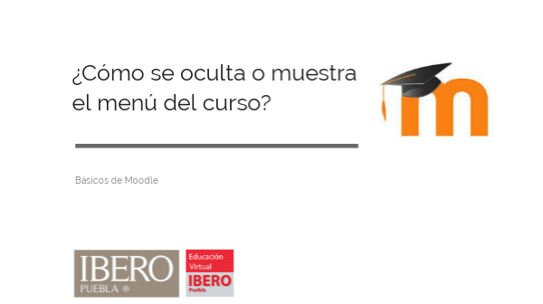 ¿Cómo se oculta o muestra el menú del curso? | Genially