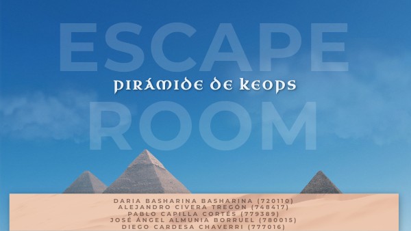 ESCAPE ROOM GRUPO 3A | Genially