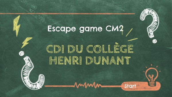 Escape game CM2