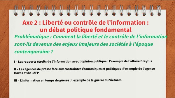 Axe 2 Liberté ou contrôle de l'info | Genially