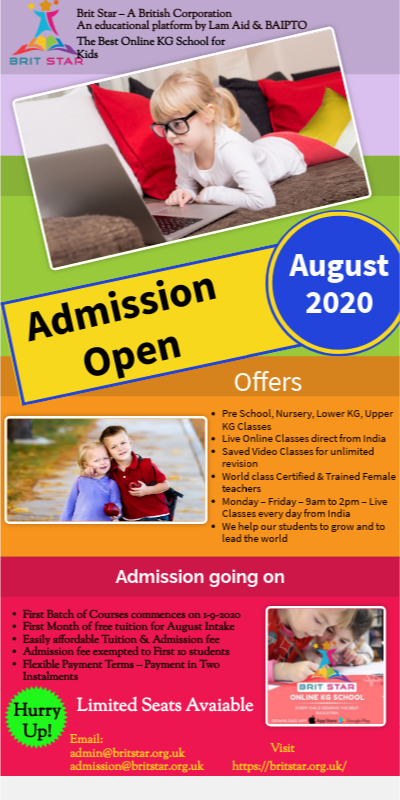 Brit Star Admission Open Now | Genially