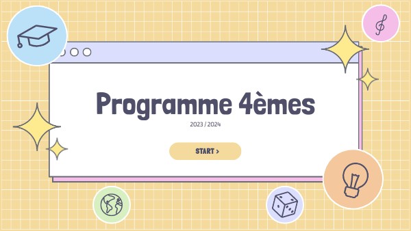Prog 4èmes musique